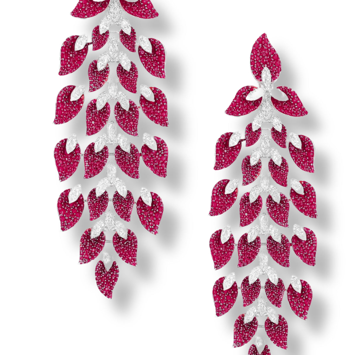 Scarlet Cascade Earrings – Dillano Jewels Ltd.